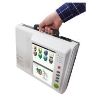 China Portable 12 Channel ECG Machine with 10.2 Inch Touchscreen Electrocardiograph for Clinical Cardiac Assessment for sale