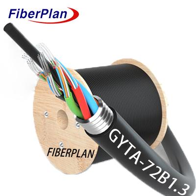 China Outdoor Aluminum Tape Duct Armoured Fiber Optic Cable GYTA for sale