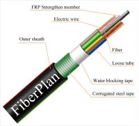 China G652D Single Multi Mode With FRP Central Strength Member Optoelectronic Composite Fiber Cable for sale