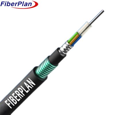 China GYTS53 Outdoor Fiber Optic Direct Burial Cable Aluminum Tape Layer Loose Tube for sale