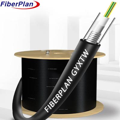 China Single Mode G652D Armored 6 Core Cable Central Loose Tube GYXTW for sale