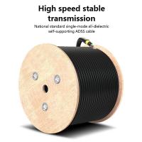 China Double Jacket Kevlar Yarn Strengthen Self Supporting Cable ADSS Fiber Optic Cable for sale