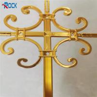 China 5x8mm Gold Georgian Bar Decorative Flowers ABS UV Coated for IGU Windows for sale