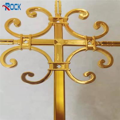 China 5x8mm Gold Georgian Bar Decorative Flowers ABS UV Coated for IGU Windows for sale