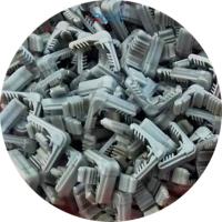 China Smooth Surface Plug In Plastic Corner Connector UPVC Window Corner Key 5x8 8x18 for sale