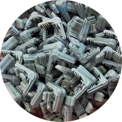 China Smooth Surface Plug In Plastic Corner Connector UPVC Window Corner Key 5x8 8x18 for sale