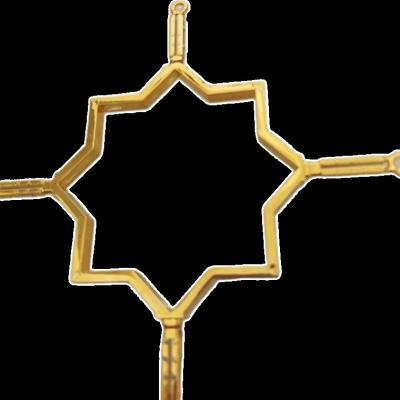 China UV Electroplate Plastic Georgian Bar Decorative Flower 5x8mm for Double Glazing for sale