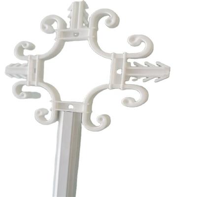 China 8x18mm White Plastic Georgian Glazing Bars Flower Hardware for UPVC Window 1808 for sale
