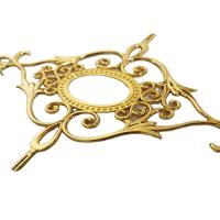 China Golden Aluminum Georgian Decorative Bars Flower for Windows 5x9mm ABS Electroplate for sale