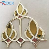 China Golden Mirror Glass UPVC Window Georgian Bar Flower Electroplate Decorative Security Bars 1808k for sale