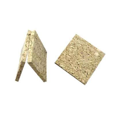 China Self Adhesive Cork Pad Gasket 18x18mm with PVC Foam Layer for Glass Protection 3mm Thickness for sale