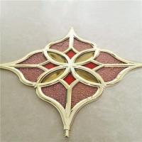 China Decorative Window Grille Inserts Georgian Bar Flower ABS Electroplate for UPVC Windows 1808K for sale