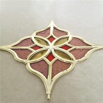 China Decorative Window Grille Inserts Georgian Bar Flower ABS Electroplate for UPVC Windows 1808K for sale