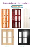 China Fireproof Rail Free PVC Sliding Door Aluminum Alloy Track 80-120cm for Bathroom Kitchen for sale