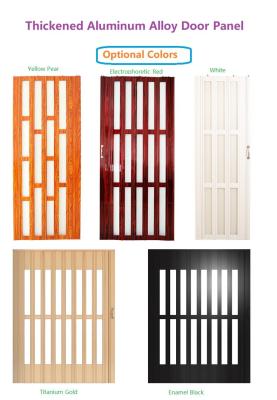 China Fireproof Rail Free PVC Sliding Door Aluminum Alloy Track 80-120cm for Bathroom Kitchen for sale