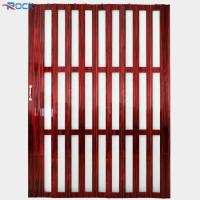 China PVC Accordion Folding Door Dirt Resistance Heat Insulation 1 Year Warranty White for sale