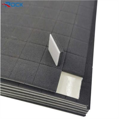 China 18x18mm Cork Pads Roll with Adhesive Foam Pad 3+1mm Thickness Glass Protector Separator for sale