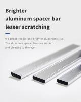 China 4mm Unbendable Aluminum Spacer Bar for Insulating Glass Sliding Door Accessories 1100 Alloy for sale