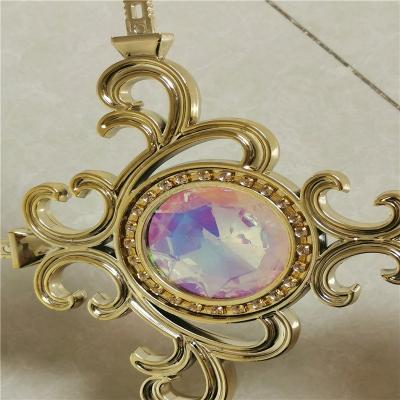 China Electroplate ABS UPVC Georgian Bar Flowers with Diamond Decorative Window Inserts for sale
