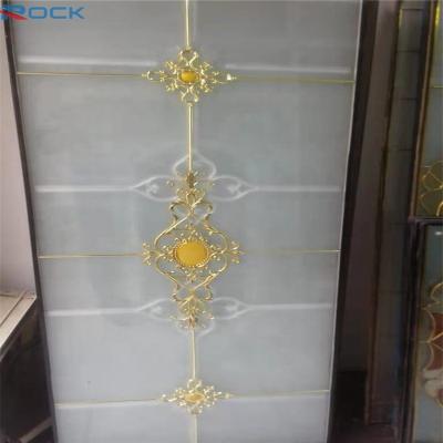 China UV Proof Round Georgian Bar Flower ABS Material Decorative Hardware for Double Glazing Doors for sale