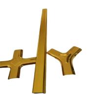 China Aluminum Georgian Bar 5x8mm for Insulating Glass Windows Golden Oxidation Finish for sale