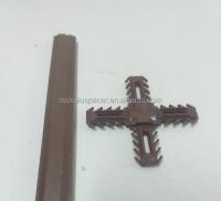 China PVC Georgian Bar 8x18 Cross Connector for Glass Panes Decoration Custom Colors for sale