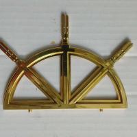 China UV Proof 5x8mm Georgian Bar Patterns for Insulated Glass Unit Golden PVC Decorative Hardware for sale
