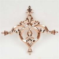 China PVC Georgian Bar Decorative Flowers Rose Gold for Insulated Glass Units Custom Sizes for sale