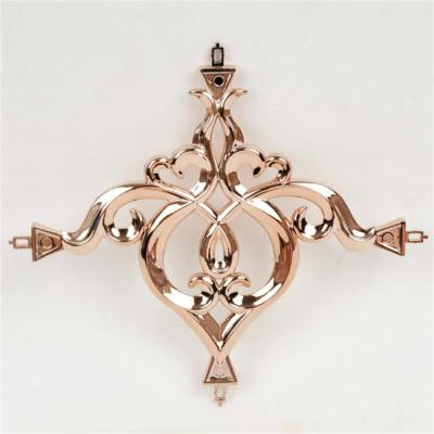 China PVC Georgian Bar Decorative Flowers Rose Gold for Insulated Glass Units Custom Sizes for sale