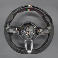 China Alfa Romeo Giulia Quadrifoglio Stelvio 2017-2019 Suede Leather Steering Wheel Cover for sale