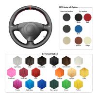 China White Genuine Leather Steering Wheel Cover for Alfa Romeo 147 156 Crosswagon 2003-2007 for sale