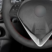 China Alfa Romeo Giulietta 2014-2021 Suede Steering Wheel Cover for Car Interior Protection for sale