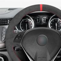 China Customize Genuine Leather Car Steering Wheel Cover for Alfa Romeo Giulietta 2014-2021 for sale