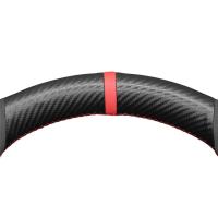 China Hand Sewing Matte Carbon Suede Steering Wheel Cover for Alfa Romeo Mito 2014-2021 for sale