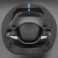 China Customized Hand Stitching Steering Wheel Cover for BMW 5 Series i5 G60 G61 2023 2024 for sale