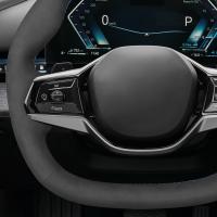 China Customized Hand Stitching Steering Wheel Cover for BMW 5 Series i5 G60 G61 2023 2024 for sale