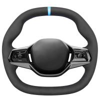 China Custom Fit Sports Design Suede Steering Wheel Cover for BMW 5 Series E46 F30 X6 I8 E60 for sale