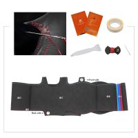 China 2020- For BMW 5 Series Hand Stitch Leather Suede Car Steering Wheel Cover with Customized Thread Color for sale