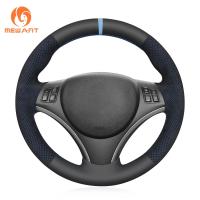 China Suede Steering Wheel Cover for BMW E87 E81 E82 E84 E88 E90 E91 E92 E93 2005-2013 White for sale