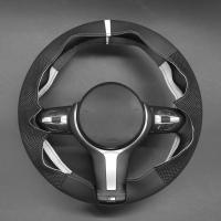 China DIY Super Soft Suede Steering Wheel Cover for BMW F22 F23 F30 F34 F32 F33 F36 F10 F07 F12 F13 F06 F39 F25 F26 F15 F16 Red Thread Color for sale