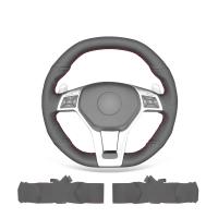 China Customized Thread Color Hand Sewing PU Leather Steering Cover for E63 AMG S 2011-2016 for sale