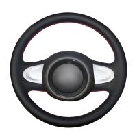 China Customized Hand Sewing PU Leather Steering Wheel Cover for MINI Cooper Clubman Convertible Roadster for sale