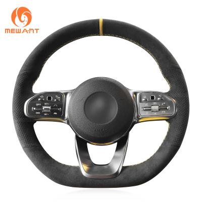 China Mewant Soft Athsuede Steering Wheel Cover for Mercedes Benz A250 W177 C118 W205 C257 W213 W463 W222 W167 W247 for sale