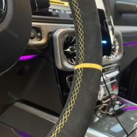 China Mewant Soft Athsuede Steering Wheel Cover for Mercedes Benz A250 W177 C118 W205 C257 W213 W463 W222 W167 W247 for sale