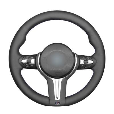 China Suede Steering Wheel Cover for BMW F87 M2 F80 F82 F83 M4 F10 F12 F13 X5 M6 2017-2019 for sale