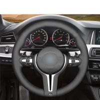 China Suede Steering Wheel Cover for BMW F87 M2 F80 F82 F83 M4 F10 F12 F13 X5 M6 2017-2019 for sale