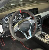 China Mercedes Benz C220 C Class E Class E212 E250 E350 A45 AMG W204 W212 C350 Suede Hand Sewing Steering Wheel Cover for sale