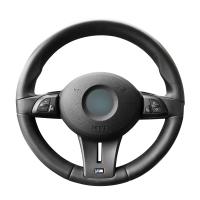 China Hand Sewing PU Leather Steering Wheel Cover for BMW Z4 E85 E86 Stylish and Functional for sale