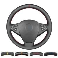 China 3-Spoke Wheel PU leather Steering Wheel Cover for BMW X3 E83 2005-2010 Customizable for sale