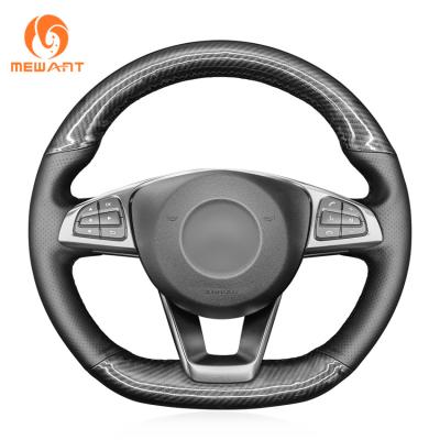 China Mercedes GLC X253 C E S SL GLE CLA CLS Class AMG C43 Carbon Fiber Steering Wheel Cover for sale